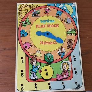 Playskool | Toys | Vintage 976 Toytime Playskool Play Clock Teaching ...